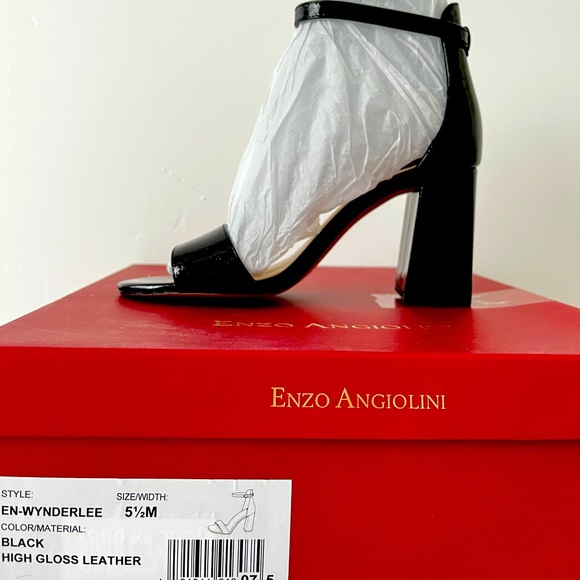 Enzo Angiolini | Shoes | Enzo Angiolini Black Open Toe Heel | Poshmark